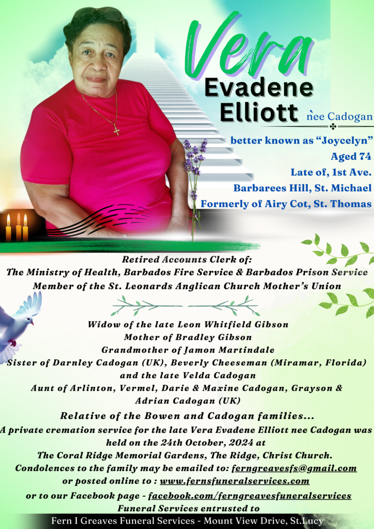 Announcements | Obits – Fern I. Greaves Funeral Services