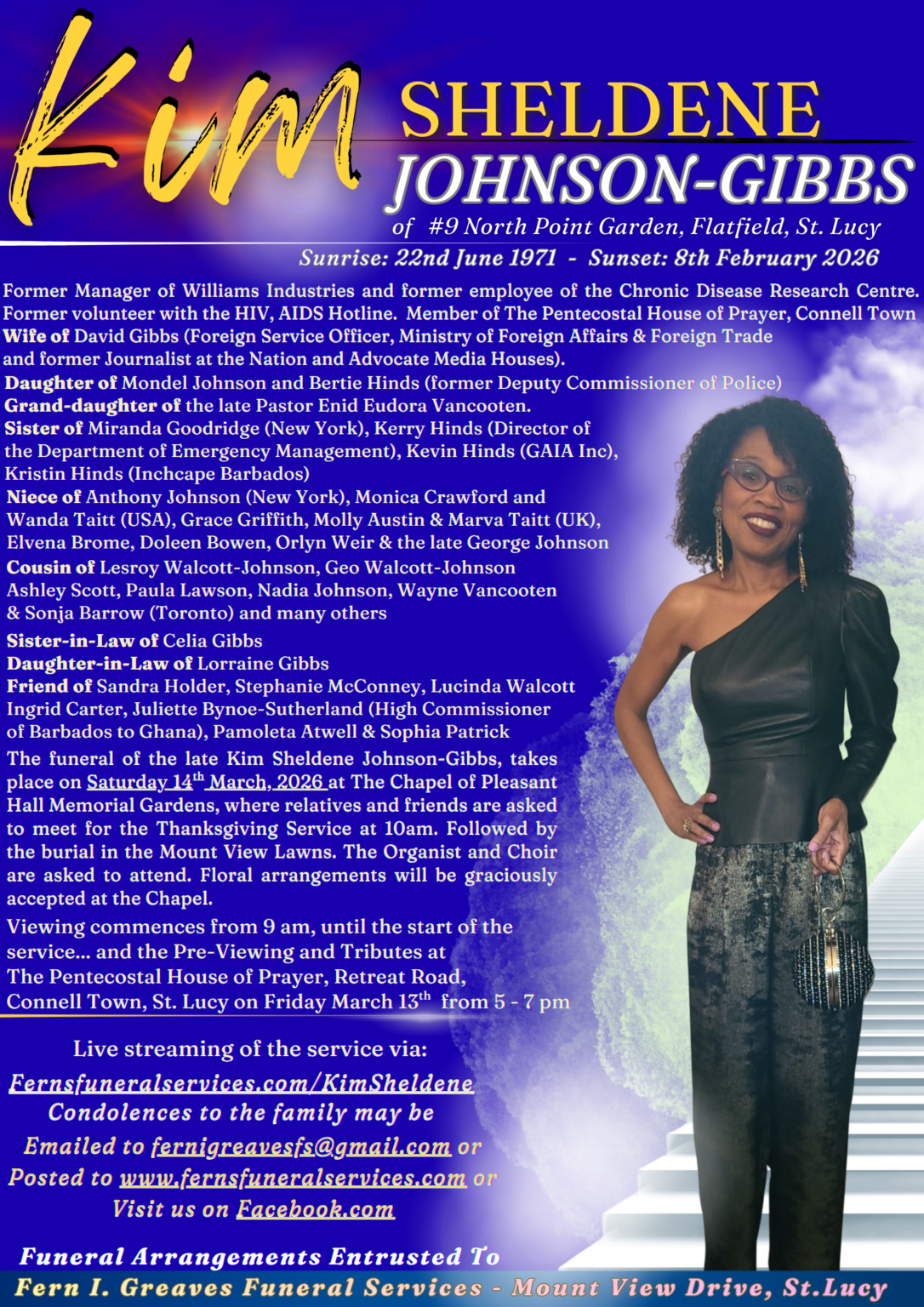 Announcements | Obits – Fern I. Greaves Funeral Services